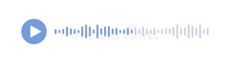 Record Speech Player. Mobile Messenger App Voice Interface with Play ...