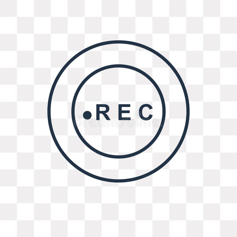 Vinyl Vector Icon Isolated on Transparent Background, Linear Vinyl ...