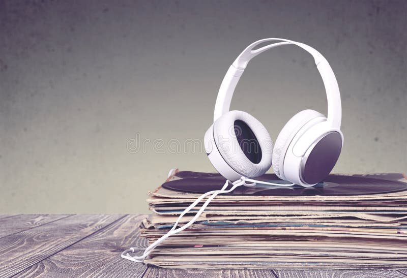 Record stock photo. Image of equipment, retro, stack - 118942408