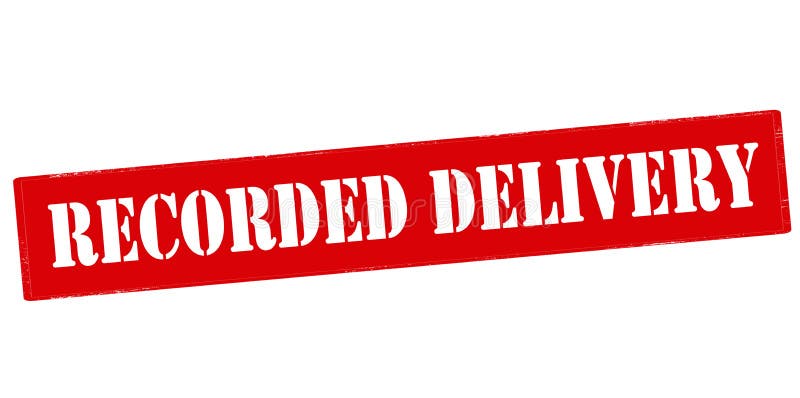 Recorded delivery stock vector. Illustration of concept - 82273186