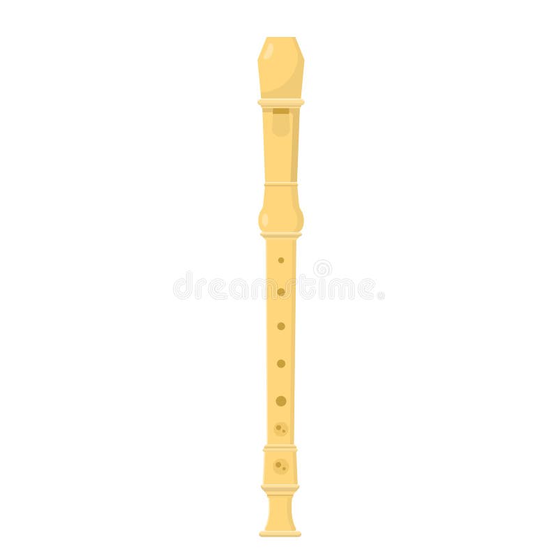 Recorder Flat Illustration. Clean Icon Design Element on Isolated White Background Stock Vector ...