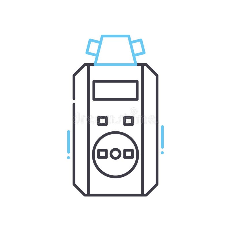Recorder Line Icon, Outline Symbol, Vector Illustration, Concept Sign ...