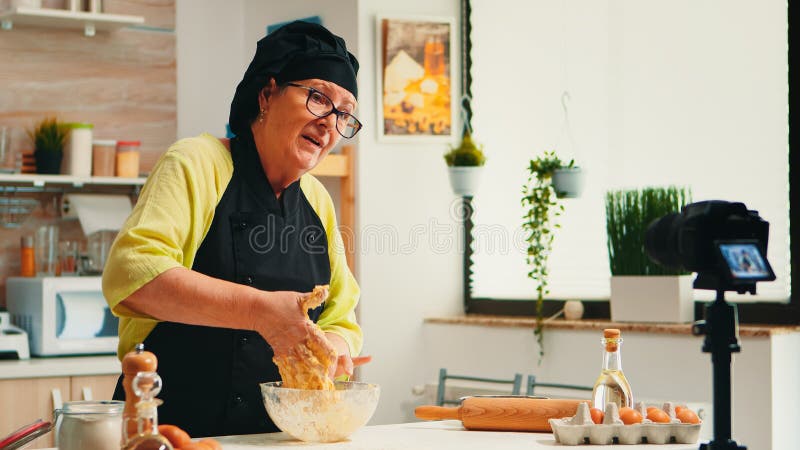 Recording culinary recipe stock image. Image of camera - 198556727