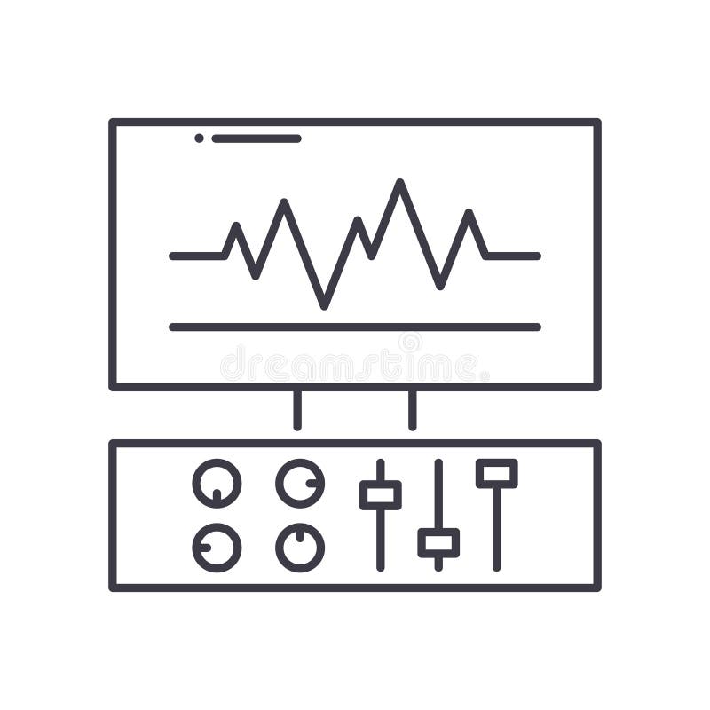 Recording Icon, Linear Isolated Illustration, Thin Line Vector, Web ...