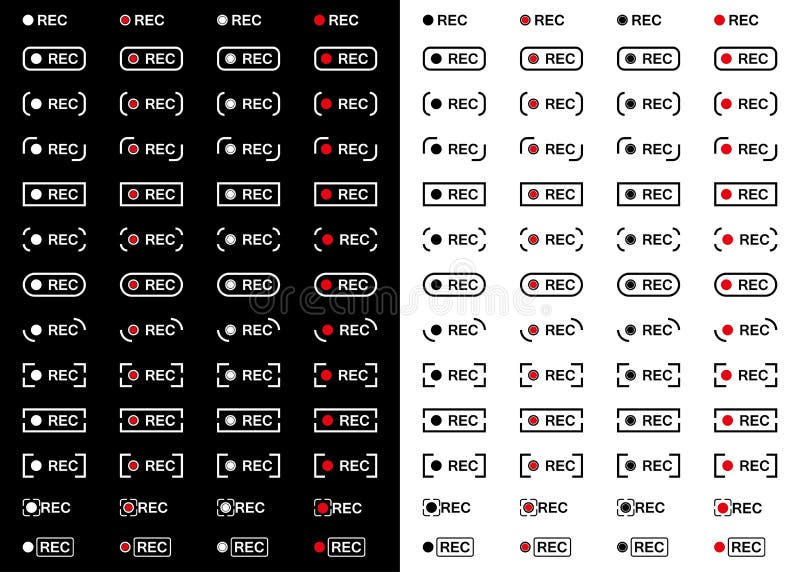 Recording Indicator Stock Illustrations – 406 Recording Indicator Stock ...