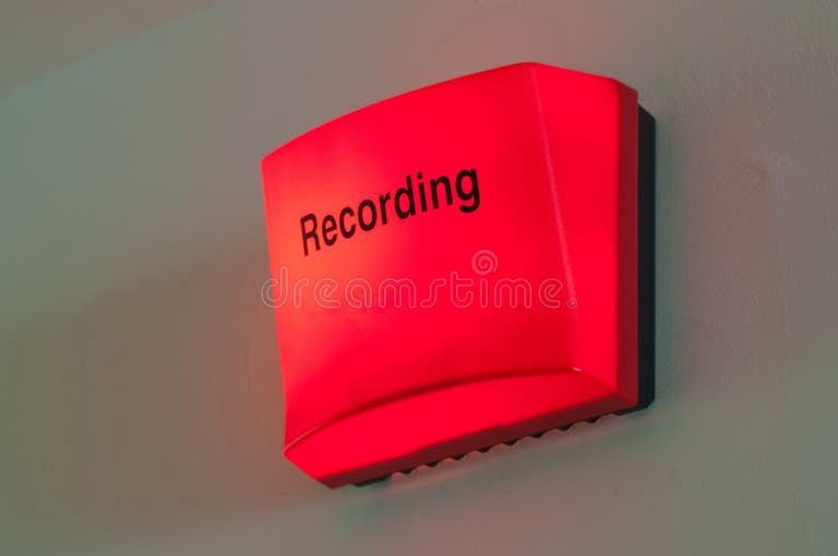 Recording Light stock photo. Image of lamp, sign, communication - 9140468