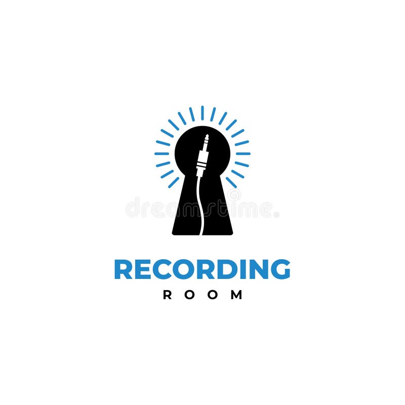 Recording Room Logo Design on Isolated Background. Recording Studio ...