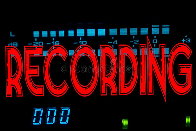 Recording sign stock image. Image of recording, film - 29232183