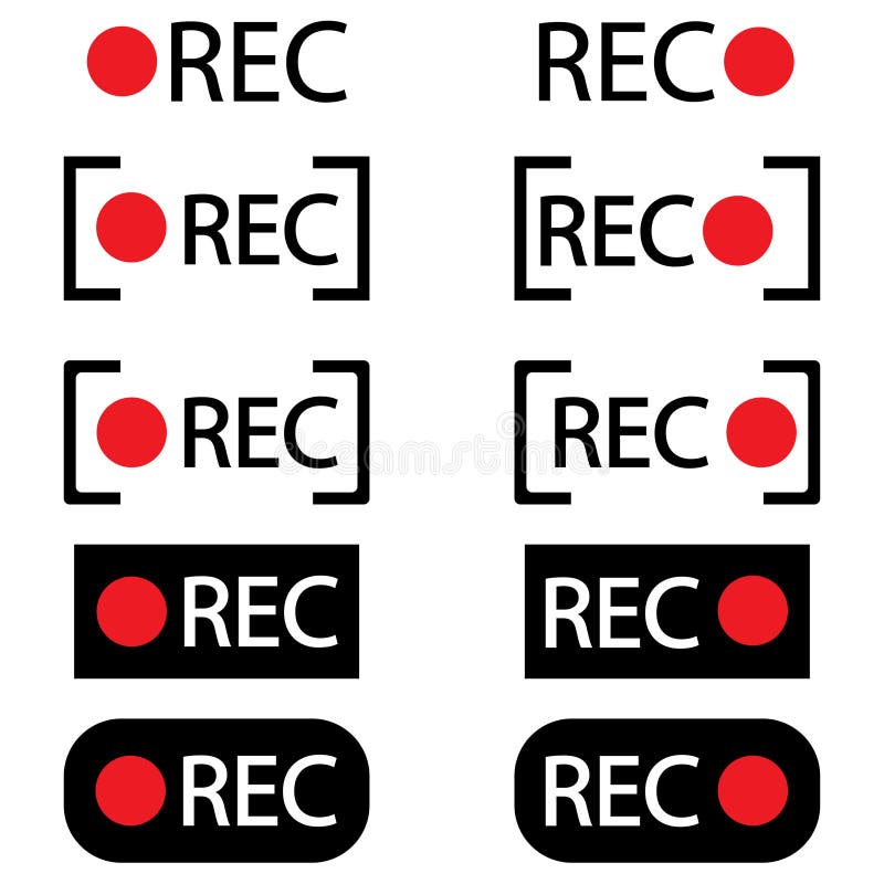 Recording Sign Stock Illustrations – 15,712 Recording Sign Stock ...