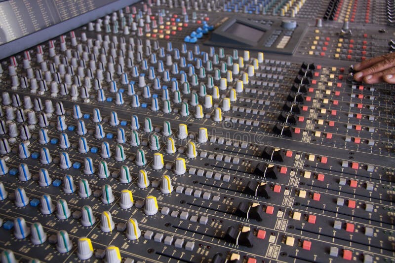 Recording studio stock image. Image of board, console - 1648603
