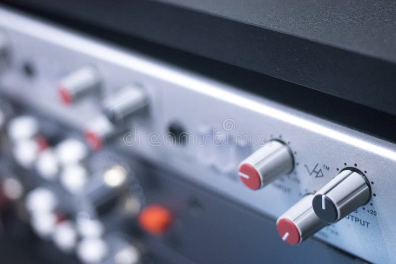 Recording Studio Audio Controls Stock Photo - Image of production ...