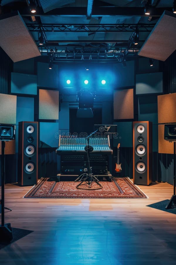 A Recording Studio Filled with High-tech Sound Equipment. Ideal for ...