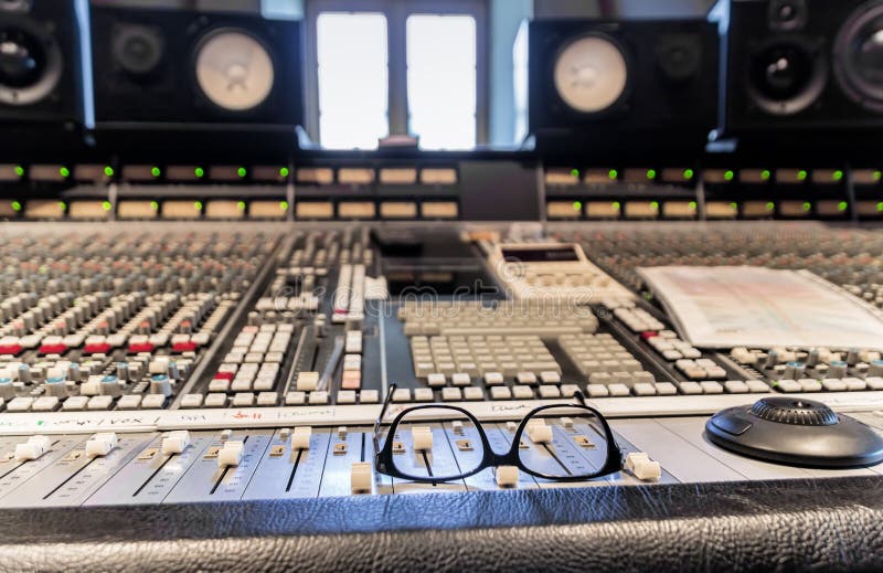 Recording studio inside stock image. Image of desk, mixer - 31046297