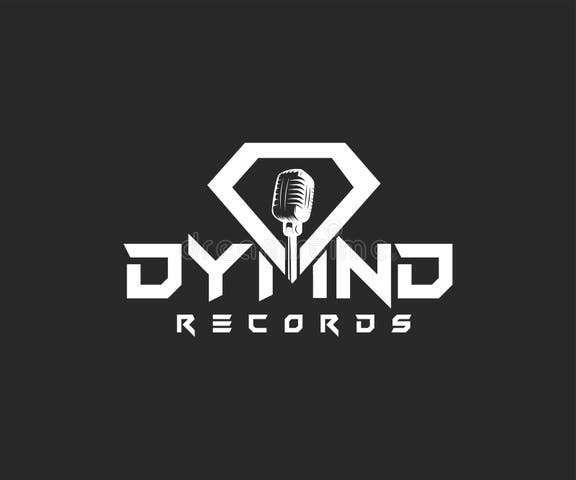 Recording Studio Logo Template. Diamond with Record Logo Stock Vector ...