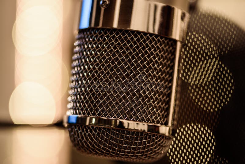 Recording Studio Microphone Stock Image - Image of artist, musical ...