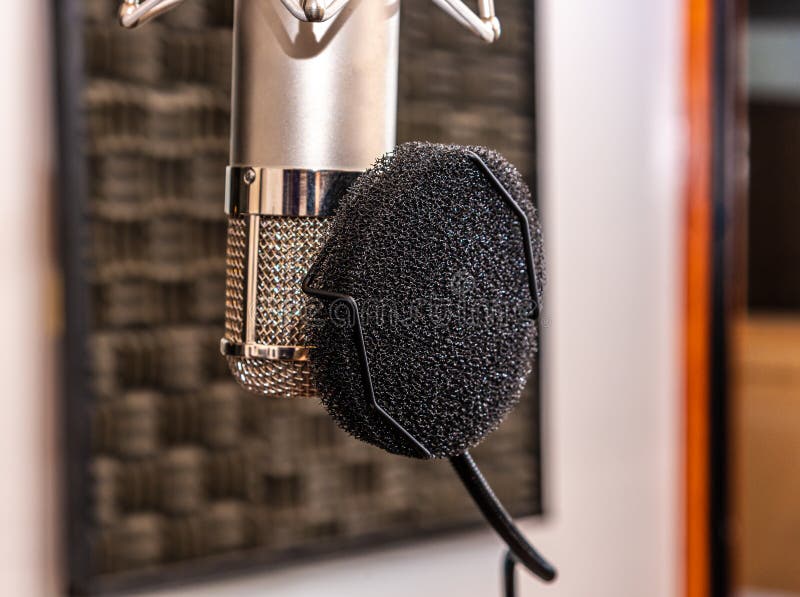 Recording Studio Microphone Stock Image - Image of condenser, music ...