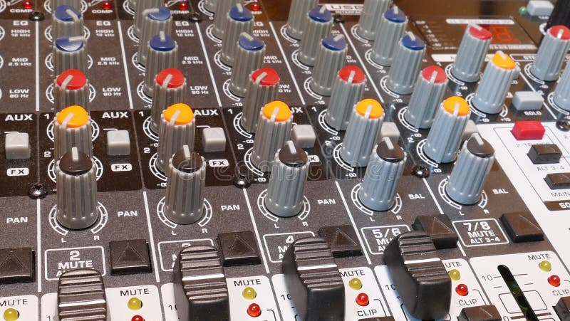 Recording Studio stock image. Image of instrument, announcing - 141379539