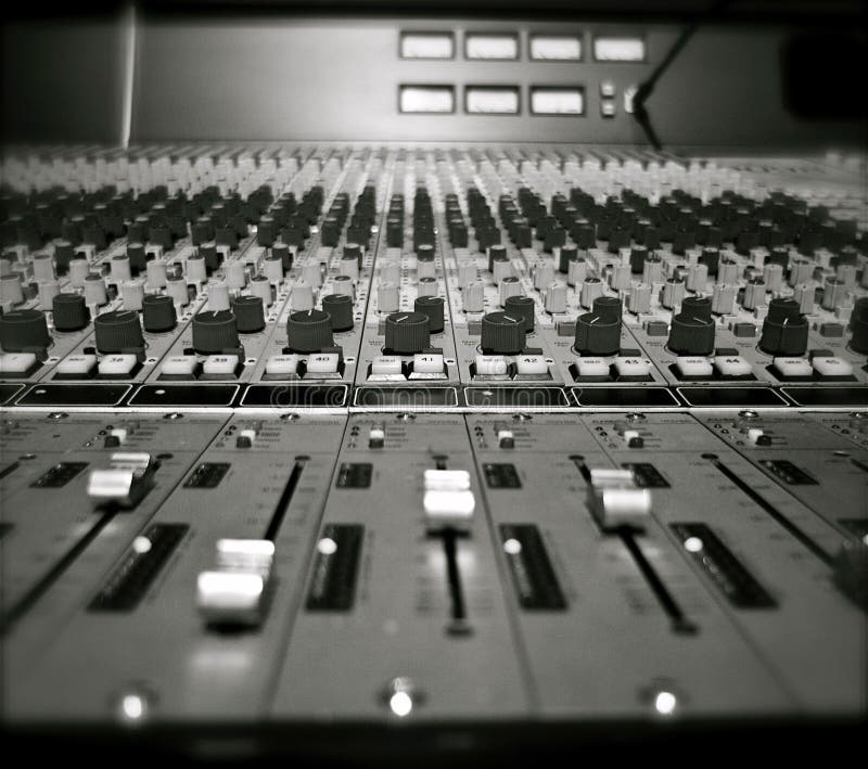 Studio Mixing Desk stock image. Image of studio, sound - 2321437