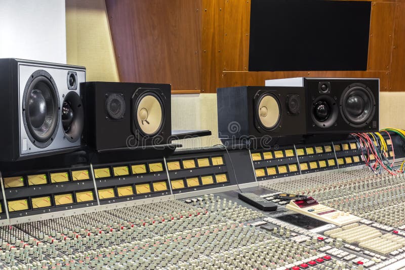 Recording studio stock image. Image of board, console - 1648603