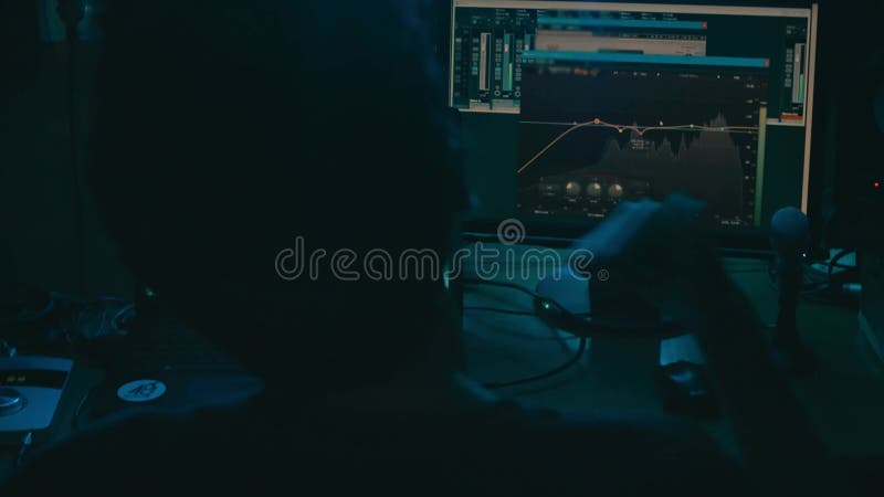 Steam Transformation Effect of Recording Studio. Profile of Engineer ...