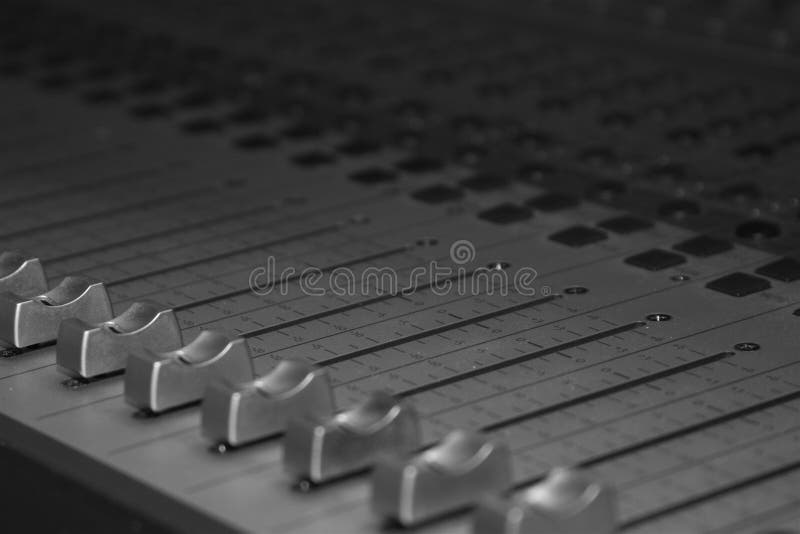 Recording Studio Soundboard Stock Image - Image of white, black: 5774751
