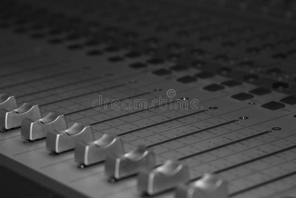 Recording Studio Soundboard Stock Image - Image of white, black: 5774751