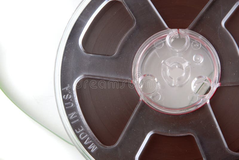Recording tape reel stock photo. Image of isolated, mono - 3892148