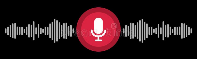 Recording Voice Message Sign, Virtual Voice Assistant, AI Voice ...