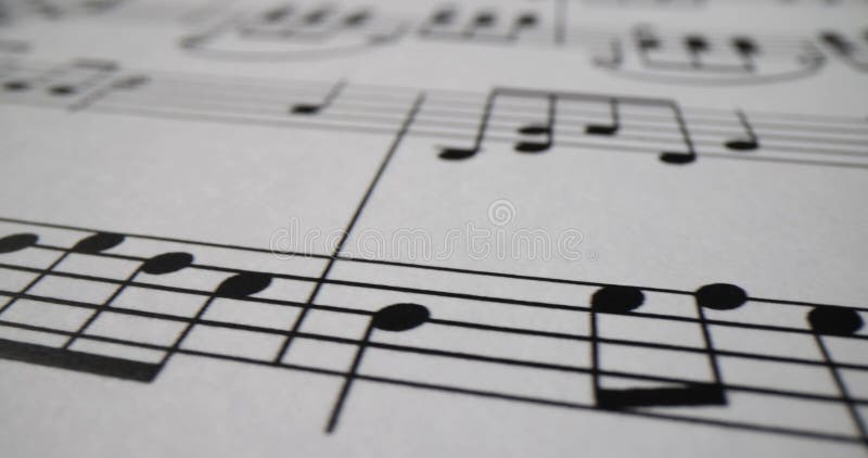 Recordings with Musical Notes for Performing Symphony Stock Footage ...