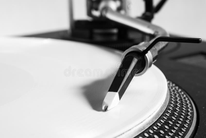 Recordplayer with White Record Stock Image - Image of dance, mechanism ...