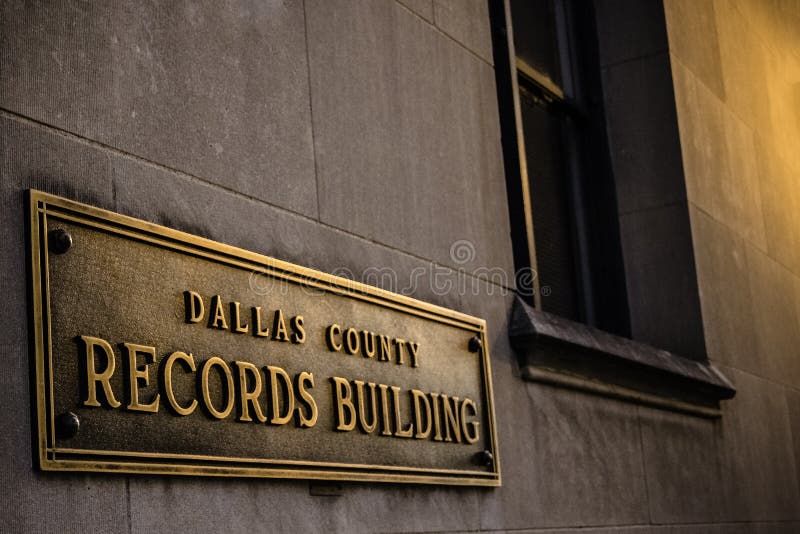 Records Building Sign editorial stock photo. Image of certificate ...