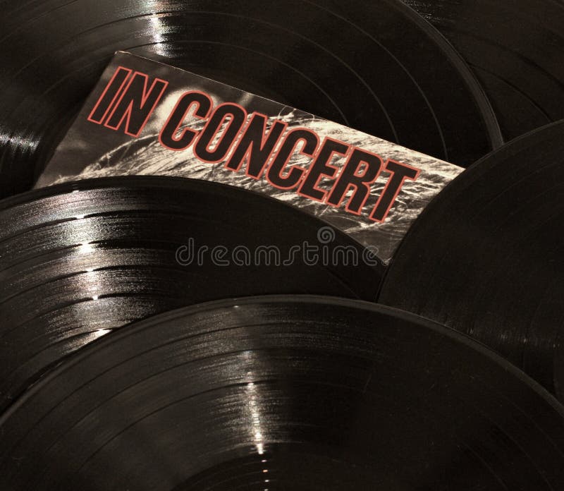 Records in Concert stock image. Image of record, original - 12724557