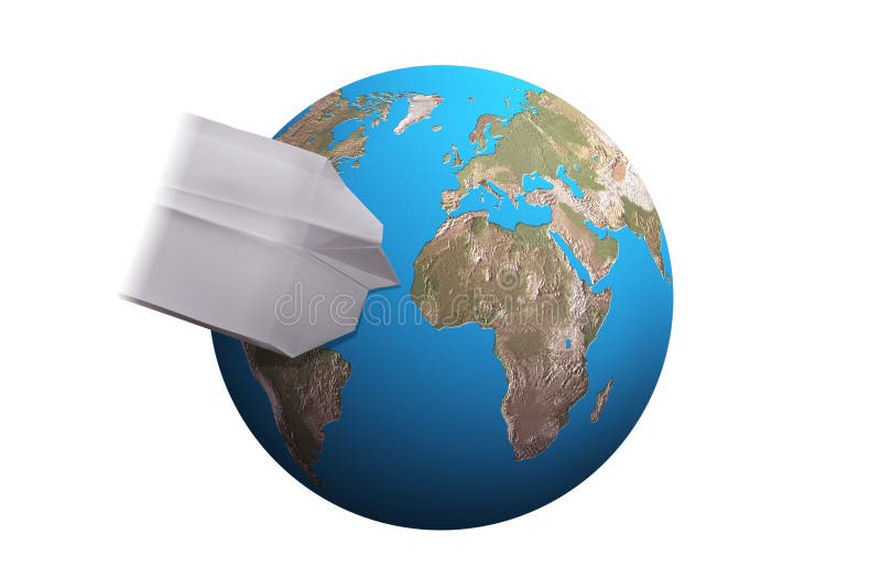 Recorrido en todo el mundo stock de ilustración. Ilustración de ...