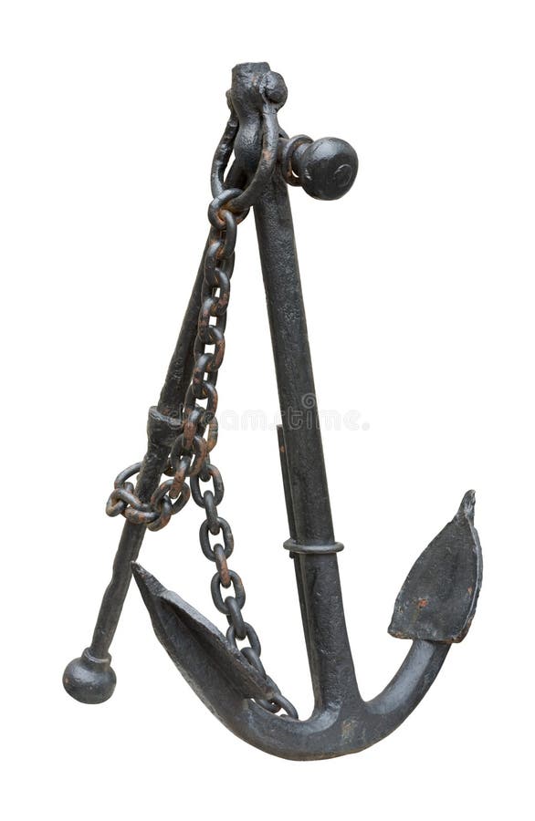 Recorte naval del ancla imagen de archivo. Imagen de oxidado - 12578193