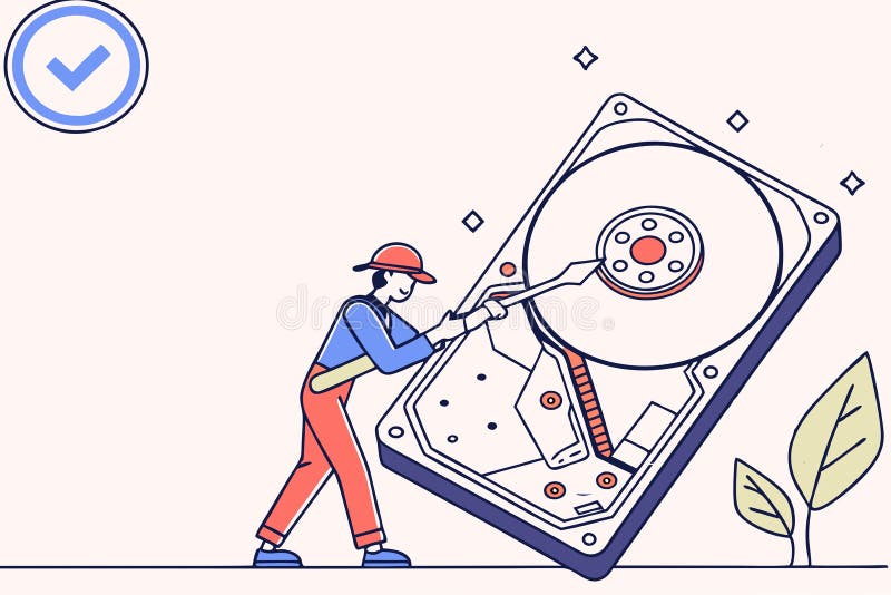 Recover Lost Data.Internal Hard Drive for Storing Information Stock ...