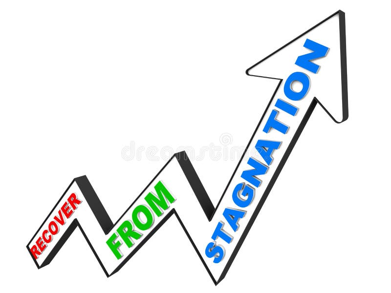 Recover from stagnation stock illustration. Illustration of recovery ...