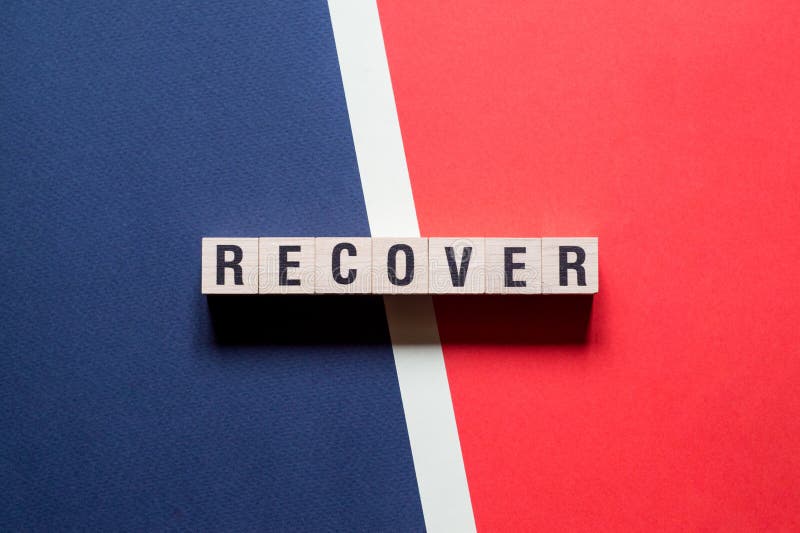 Recover Word Concept on Cubes Stock Photo - Image of recover, recession ...