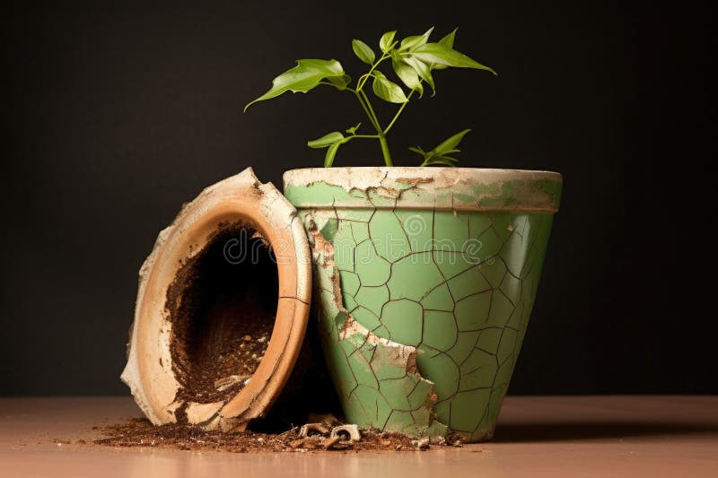 Smashed Flower Pot