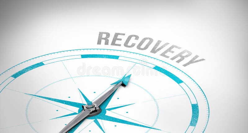 Recovery against compass stock illustration. Illustration of adventure ...