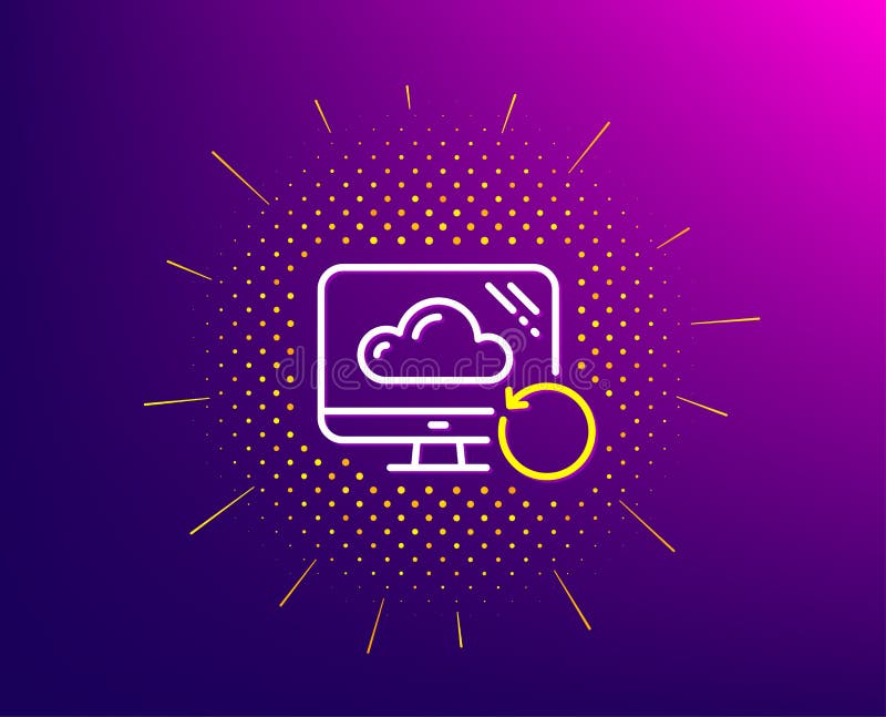Recovery Cloud Line Icon. Backup Data Sign. Restore Information. Vector ... Recovery Cloud Line Icon. Backup Data Sign. Restore Information. Vector ...