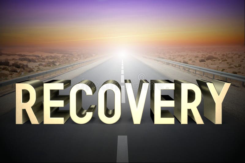 Recovery Concept, Road - 3D Rendering Stock Illustration - Illustration ...