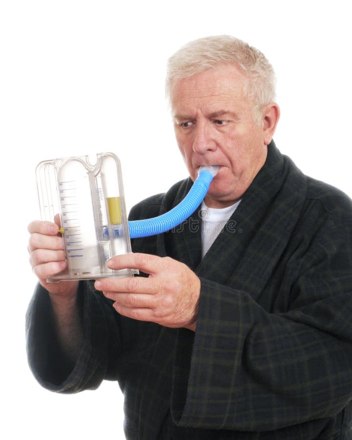 Breathing Exercise in Hospital Stock Image - Image of exercise, medical ...