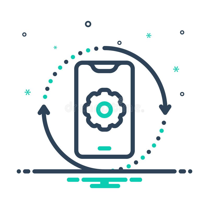 Mix Icon for Recovery, Refurbished and Backup Stock Vector ...