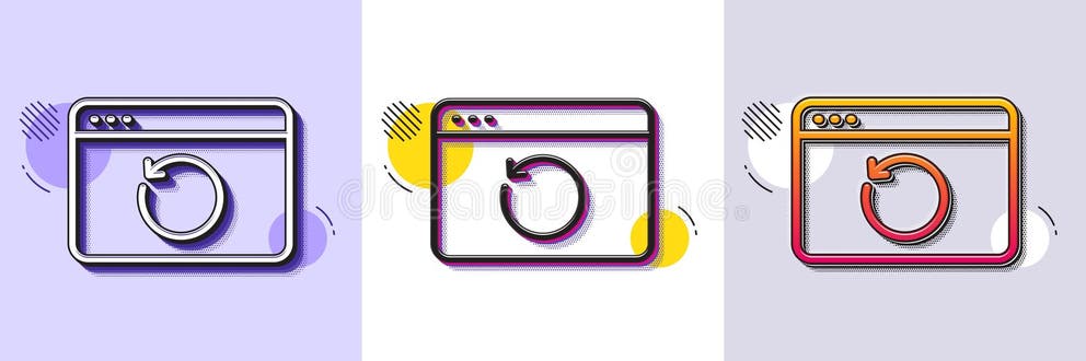 Recovery Internet Line Icon. Backup Data Sign. Restore Information ...