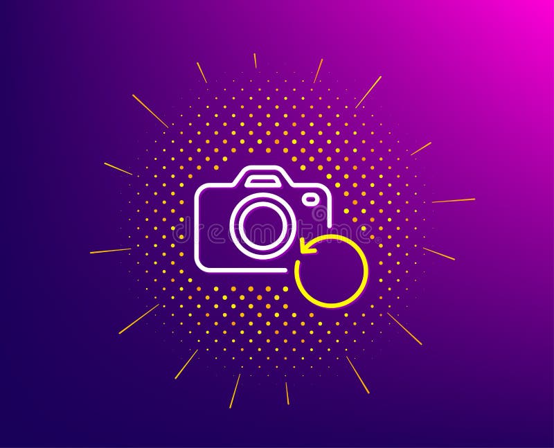 Recovery Photo Camera Line Icon. Backup Data Sign. Restore Information ... Recovery Photo Camera Line Icon. Backup Data Sign. Restore Information ...