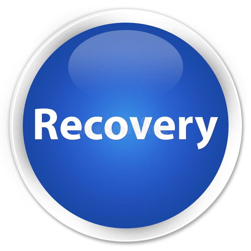 Recovery Premium Blue Round Button Stock Illustrations – 3 Recovery ...