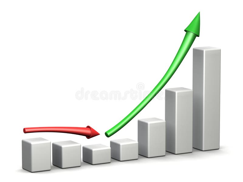 Recovery from Profit Loss stock illustration. Illustration of economy ...