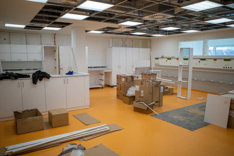 A Recovery Room is Set Up in a New Operating Tract Stock Image - Image ...