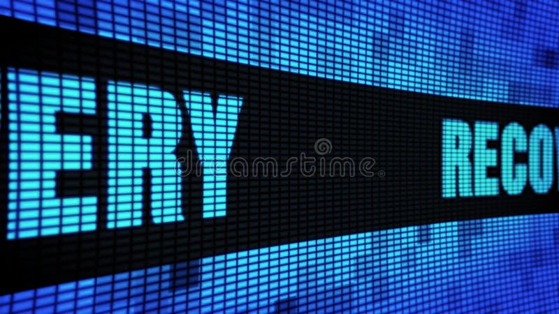 Recovery Side Text Scrolling LED Wall Pannel Display Sign Board Stock ...
