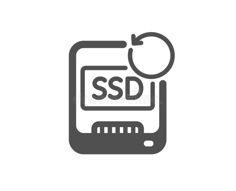 Recovery Ssd Icon. Backup Data Sign. Restore Information. Vector Stock ...